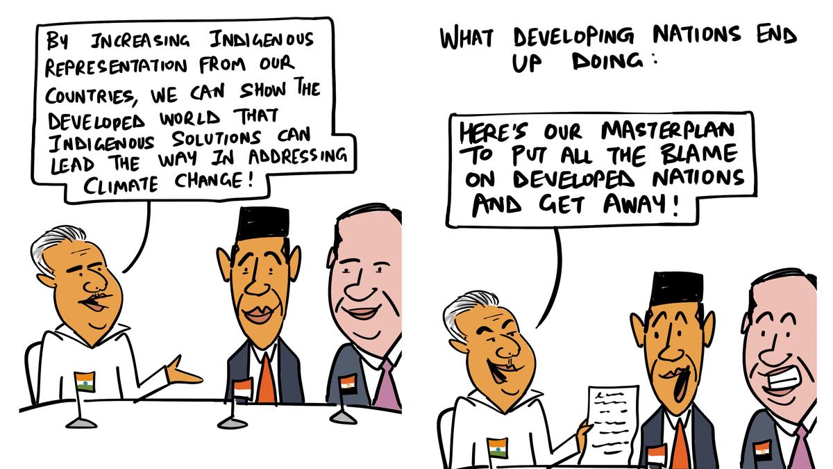 Green Humour by Rohan Chakravarty COP27 Egypt Sharm El Sheikh climate change conference - The Hindu